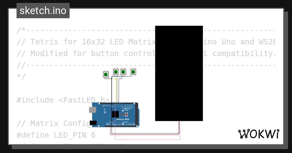 Arduino Mega Tetris Wokwi Esp32 Stm32 Arduino Simulator 8681
