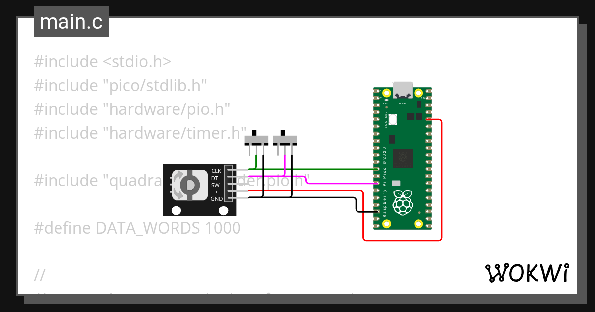 encoder 2024 no time - Wokwi ESP32, STM32, Arduino Simulator