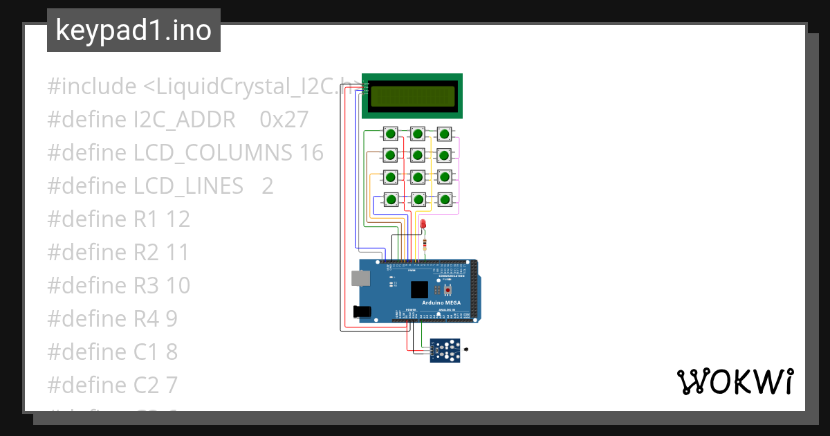 keypad_lcd_dht.ino - Wokwi ESP32, STM32, Arduino Simulator