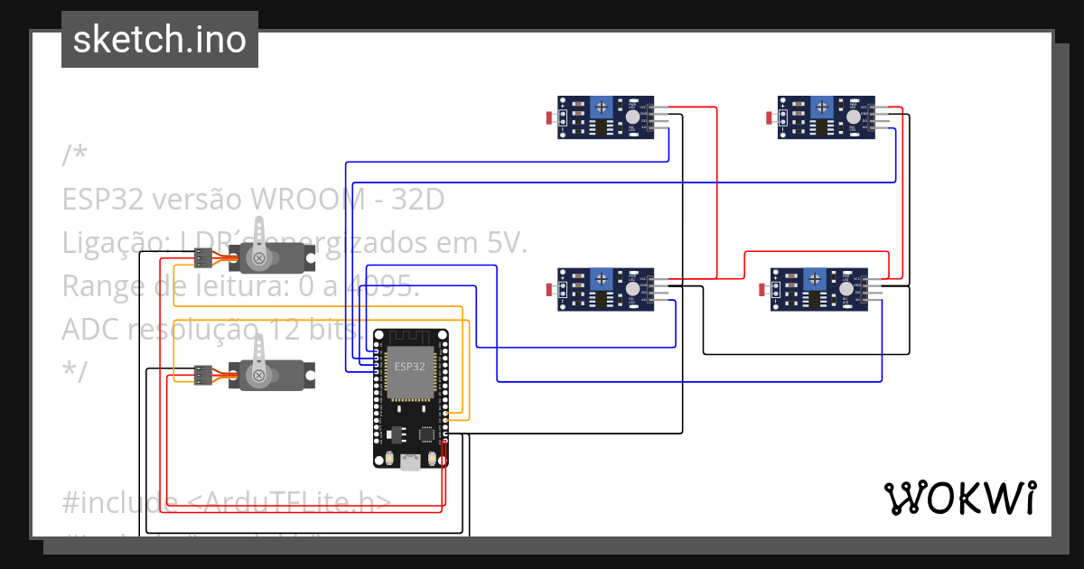 Solar_Tracker_Rede_Neural - Wokwi ESP32, STM32, Arduino Simulator
