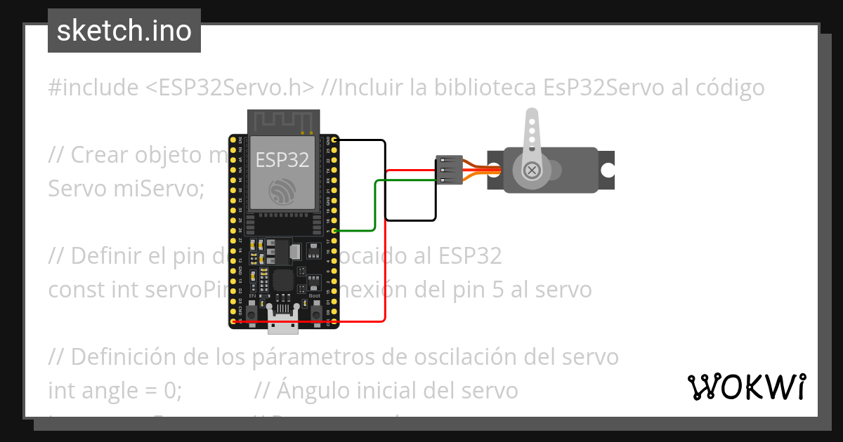 Servo&ESP32 - Wokwi ESP32, STM32, Arduino Simulator