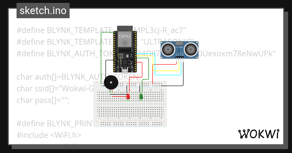 ultrasound - Wokwi ESP32, STM32, Arduino Simulator