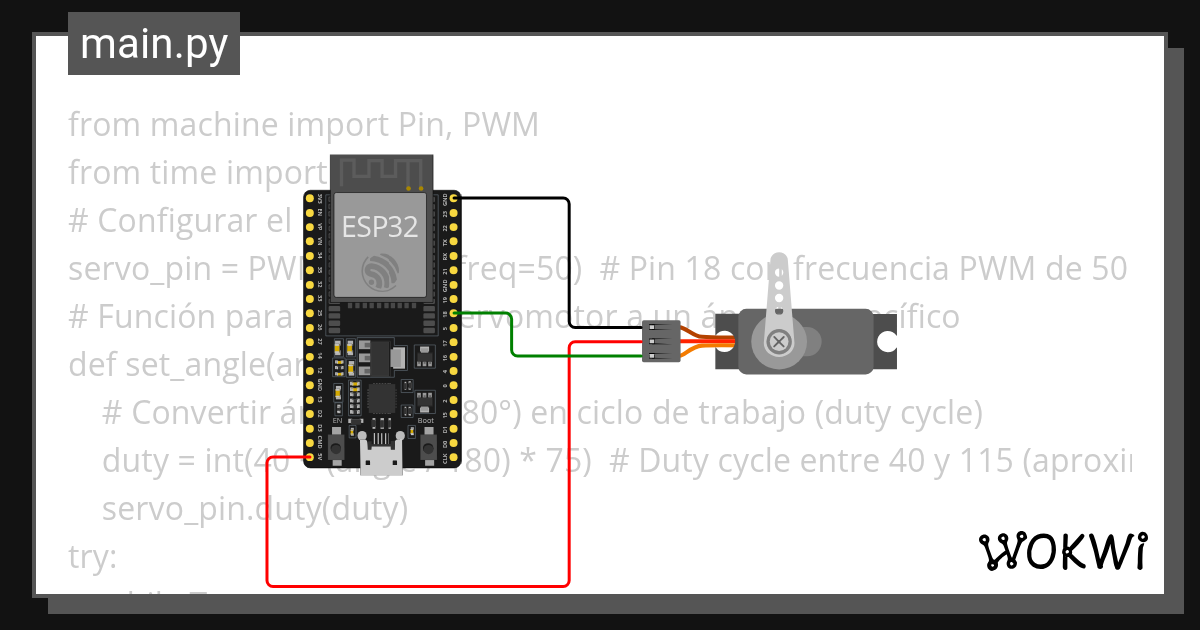 Micropython Mqtt Servo Act1 Wokwi Esp32 Stm32 Arduino Simulator