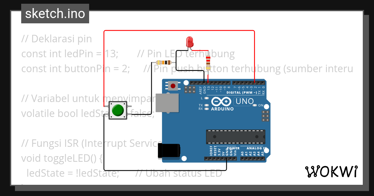 Maskable Interrupt - Wokwi ESP32, STM32, Arduino Simulator