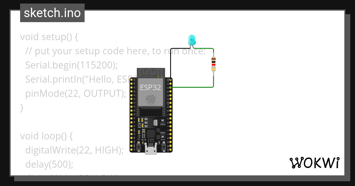 Ex01 Wokwi Esp32 Stm32 Arduino Simulator 2811