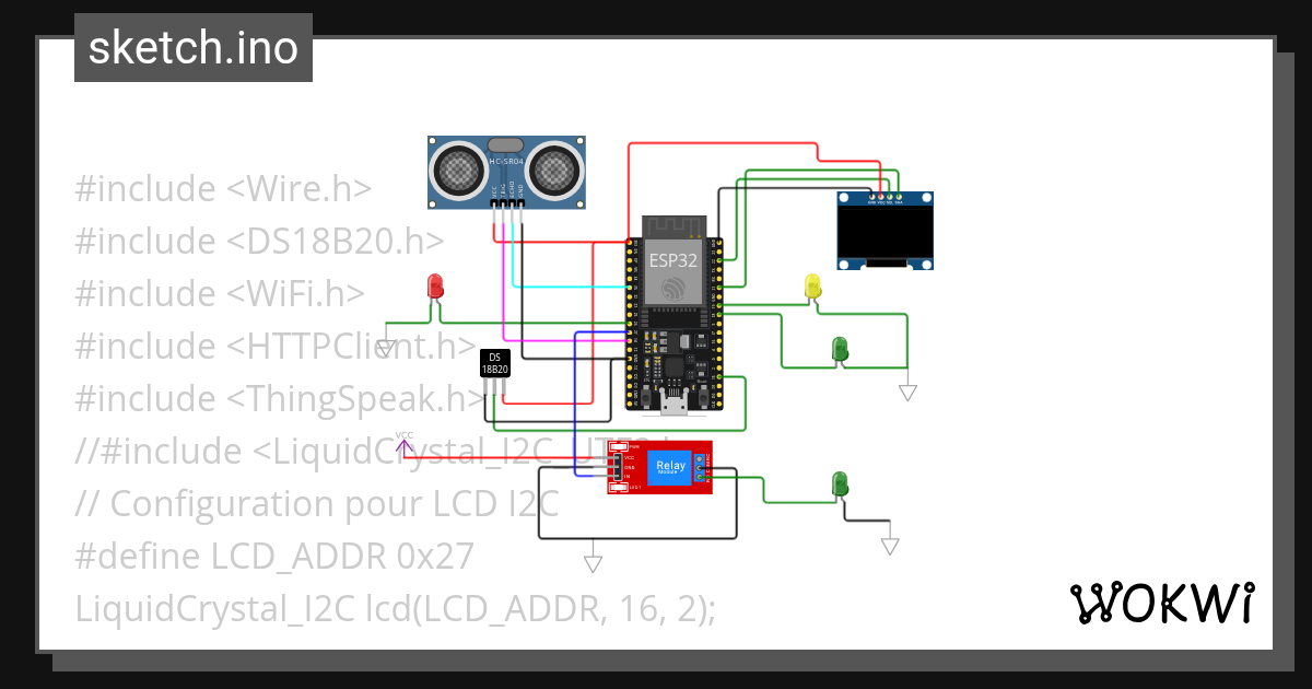 miniProjet - Wokwi ESP32, STM32, Arduino Simulator