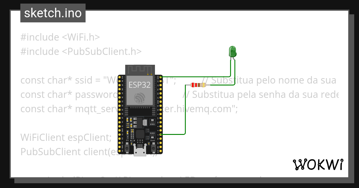 alerta pisca - Wokwi ESP32, STM32, Arduino Simulator