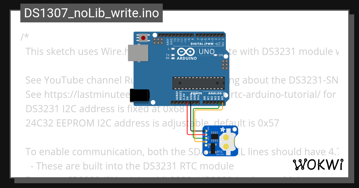 DS1307_noLib_write.ino - Wokwi ESP32, STM32, Arduino Simulator