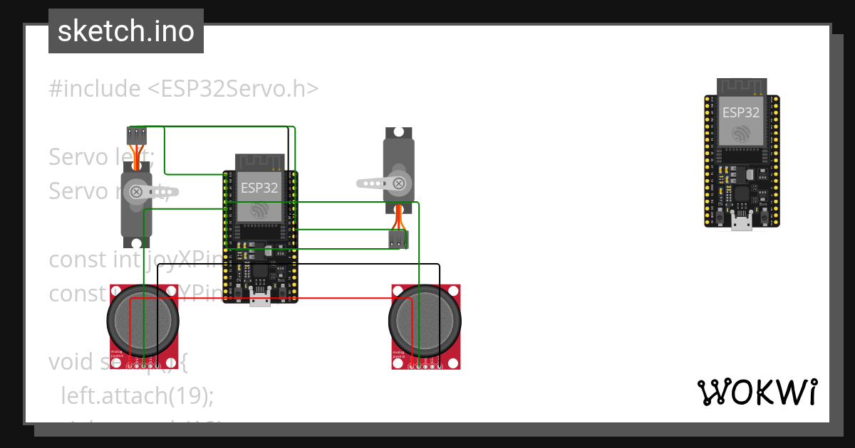 Esp32 Motor And Joy Stick Wokwi Esp32 Stm32 Arduino Simulator