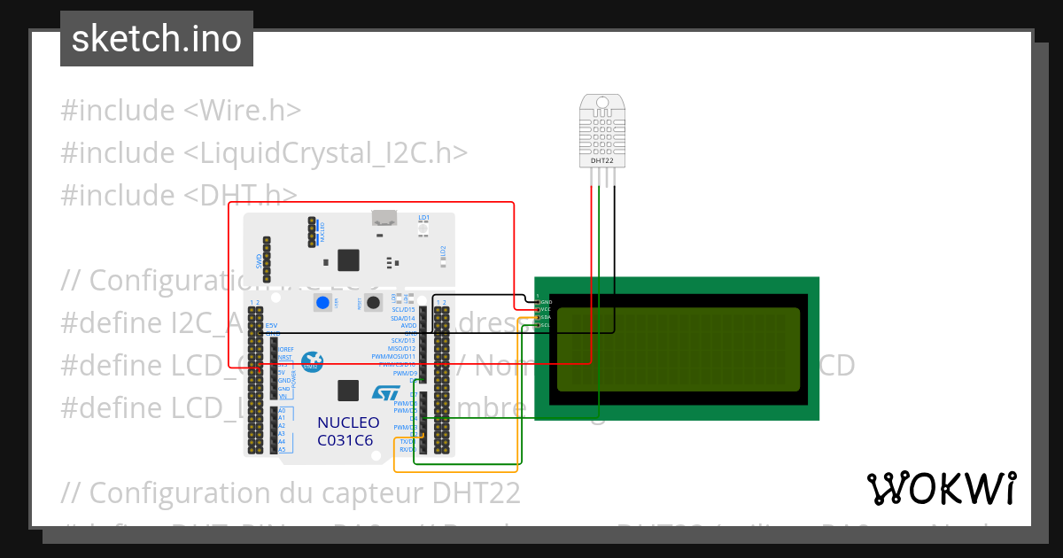 ST Nucleo - LCD I2C Copy (2) - Wokwi ESP32, STM32, Arduino Simulator