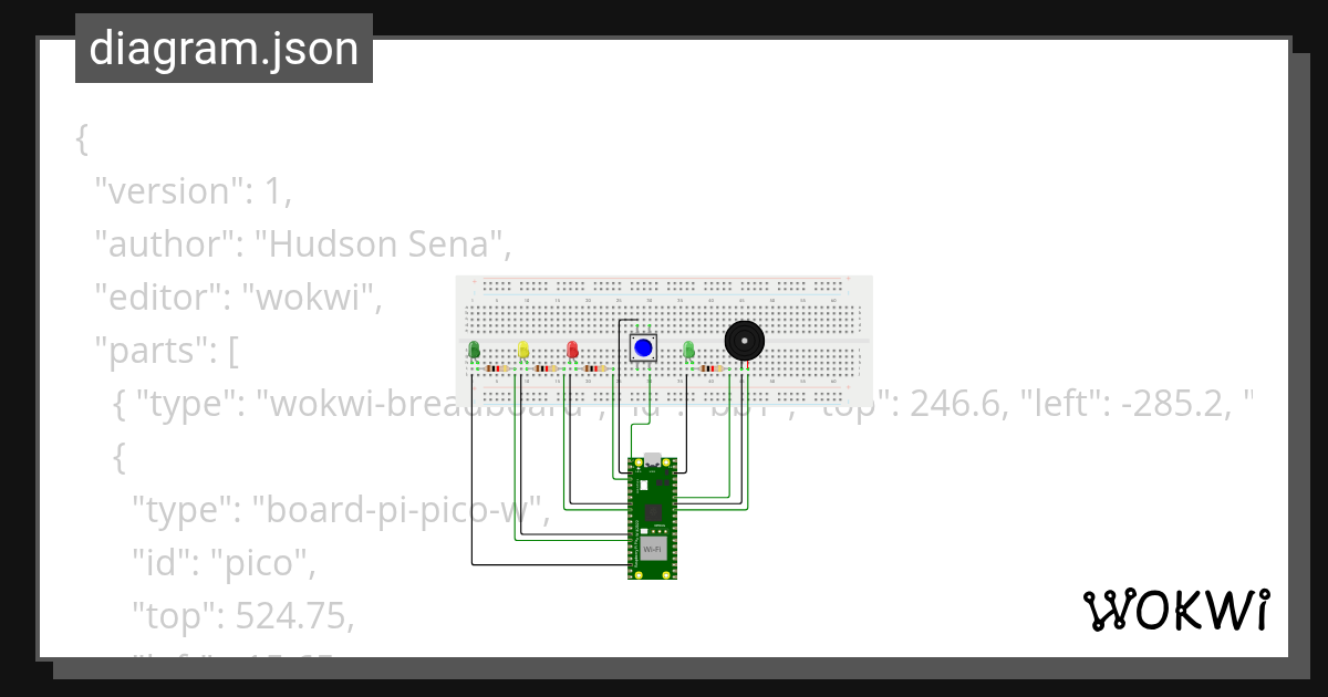 Sistema de controle de sinais de trânsito para um cruzamento - Wokwi ESP32, STM32, Arduino Simulator