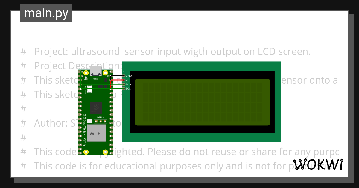 Raspberry Pi Pico LCD I2C Hive MQTT Copy - Wokwi ESP32, STM32, Arduino Simulator