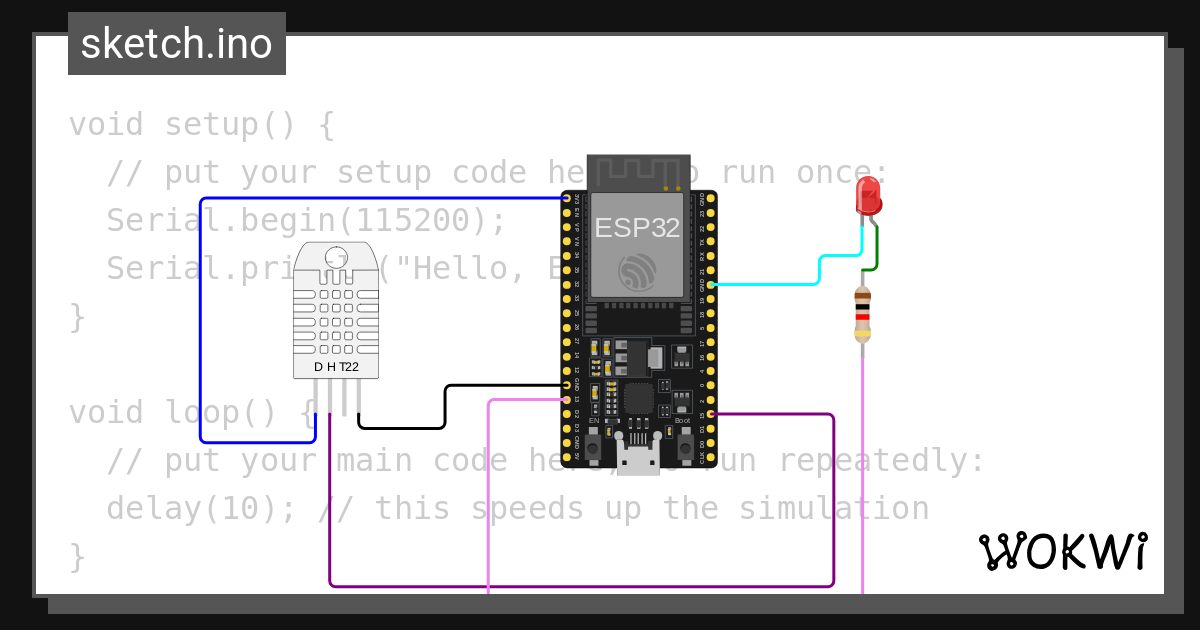 Esp32 Thingspeak Dht32 Wokwi Esp32 Stm32 Arduino Simulator 4059