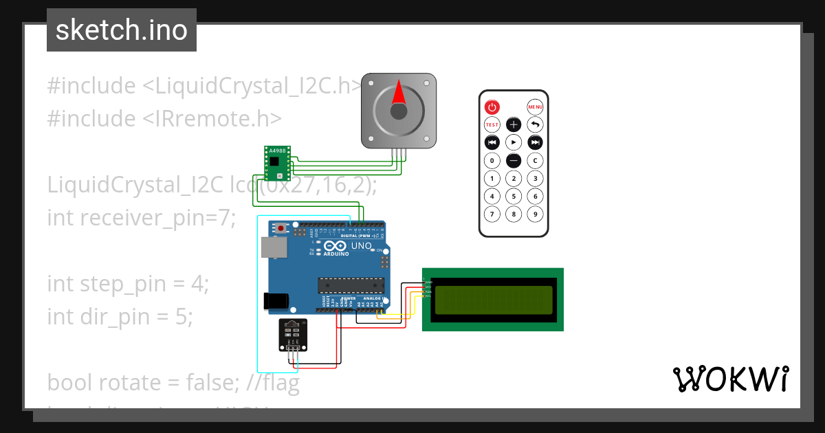 IR remote bnya 2025 - Wokwi ESP32, STM32, Arduino Simulator