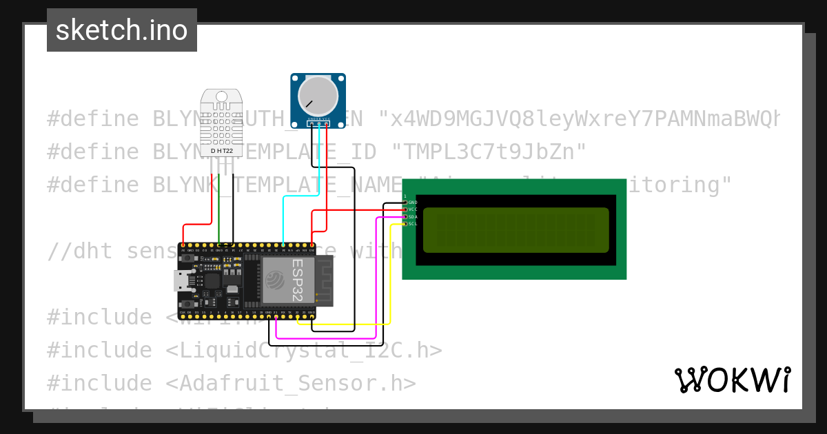 Live Air Quality Monitoring Wokwi Esp32 Stm32 Arduino Simulator 8383