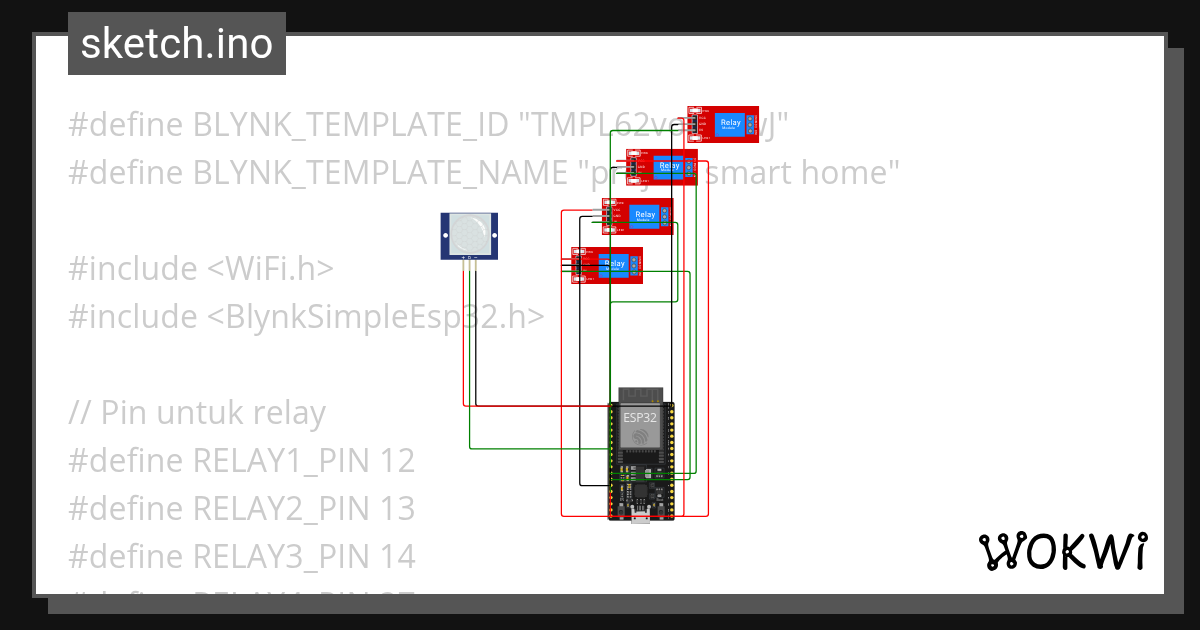 PROJECT SMARTHOME RISKHAN ANNISA BETA - Wokwi ESP32, STM32, Arduino Simulator