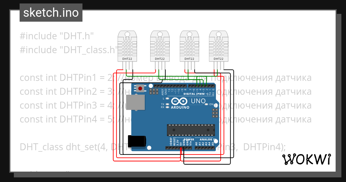 DHT_project - Wokwi ESP32, STM32, Arduino Simulator