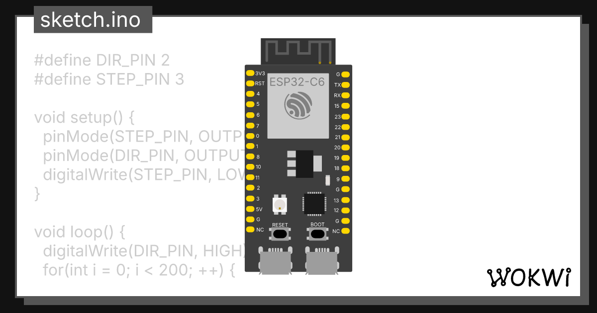 esp32-c6 vicky project - Wokwi ESP32, STM32, Arduino Simulator