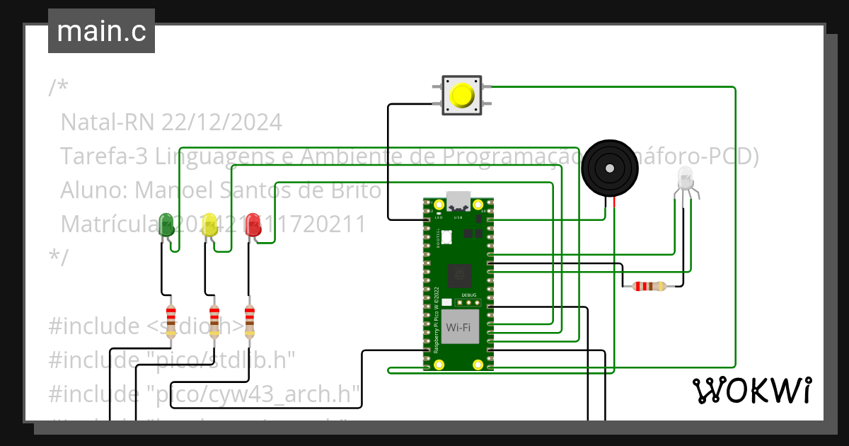 Semaforo Santinho3 Wokwi Esp32 Stm32 Arduino Simulator 1388
