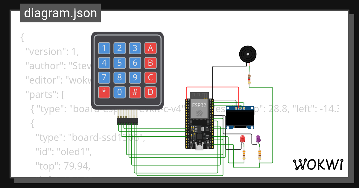 keypad Copy(2.4) - Wokwi ESP32, STM32, Arduino Simulator