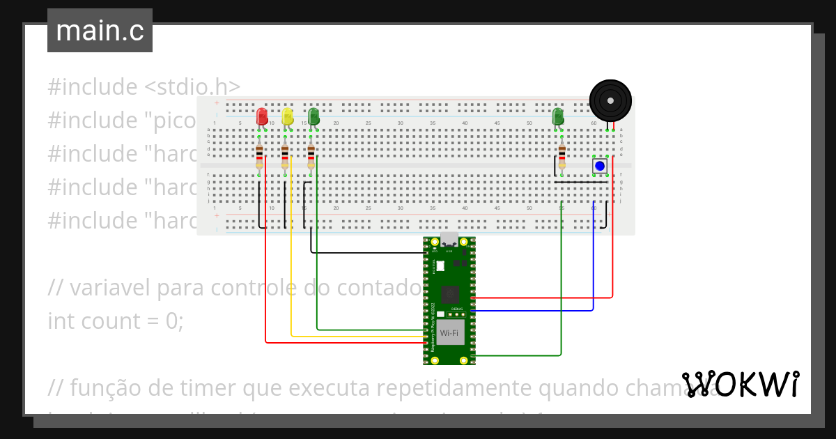 Embarcatech - Tarefa 3 Final Final - Wokwi ESP32, STM32, Arduino Simulator
