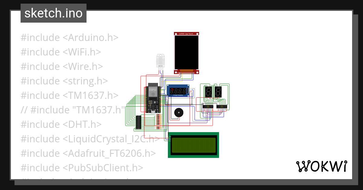 Project A ver2 - Wokwi ESP32, STM32, Arduino Simulator