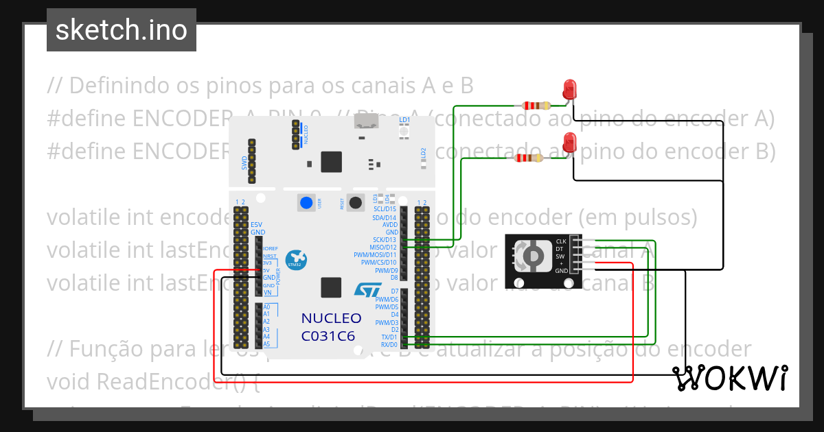enc_st_v1 - Wokwi ESP32, STM32, Arduino Simulator