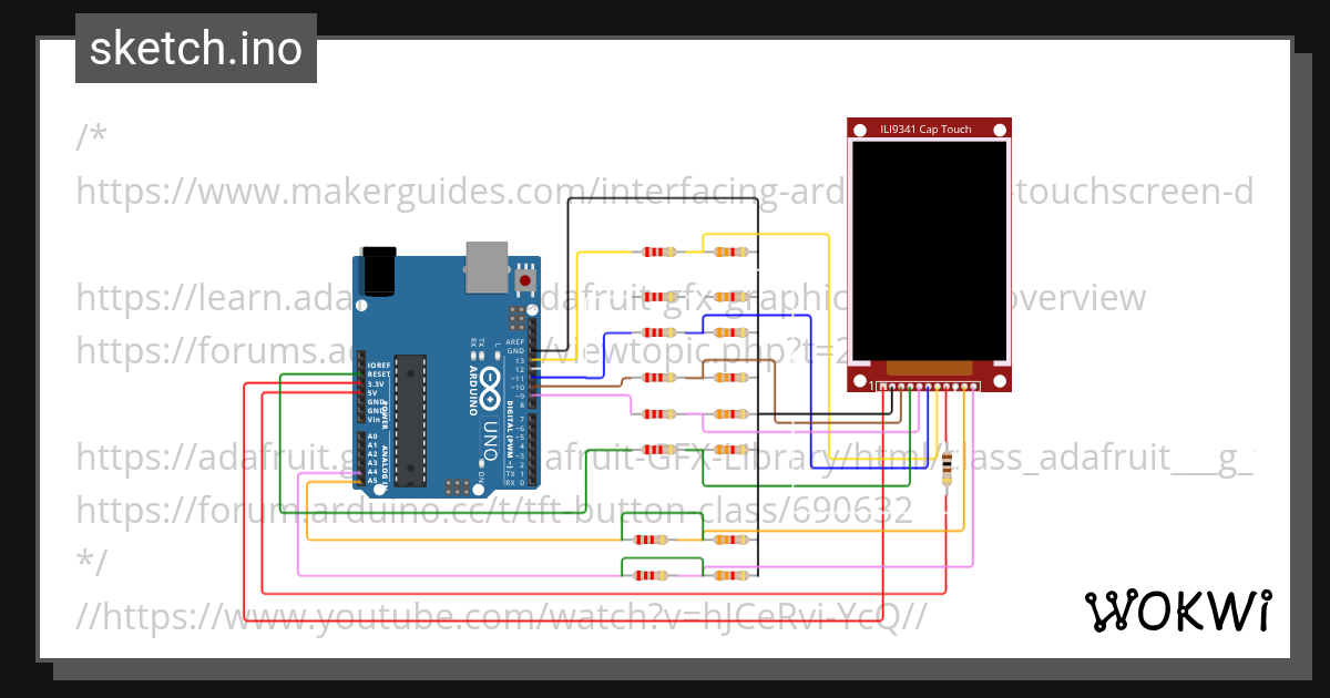 ARD_TouchScreen_ILI943 - Wokwi ESP32, STM32, Arduino Simulator