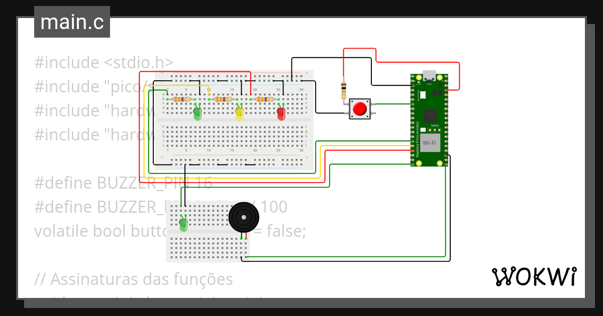 semafaro - Wokwi ESP32, STM32, Arduino Simulator