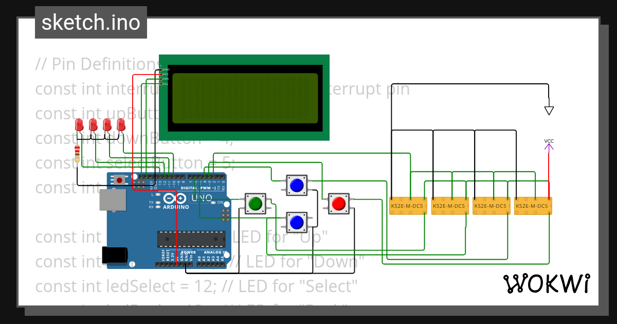1 interrupt multiple button - Wokwi ESP32, STM32, Arduino Simulator