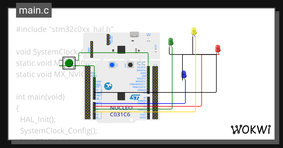 ST Nucleo - HAL une BOTTON EXTII interrupt1 Copy (2) - Wokwi ESP32, STM32, Arduino Simulator
