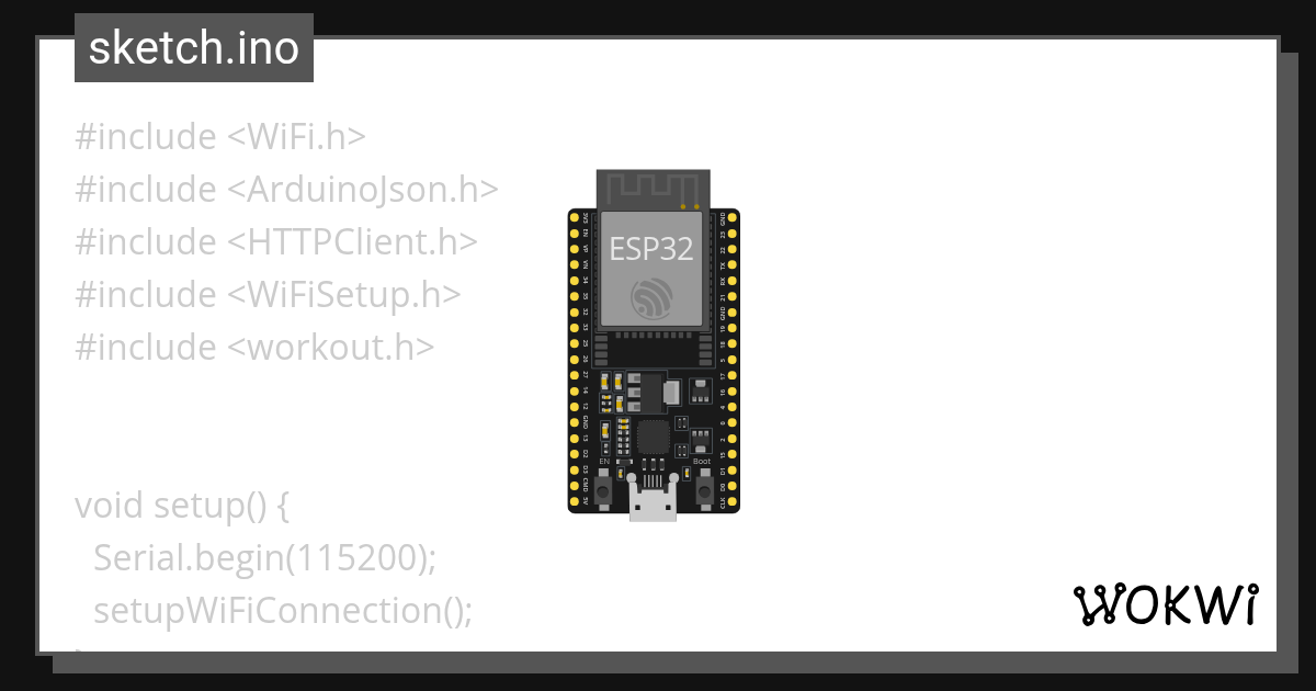 workout - Wokwi ESP32, STM32, Arduino Simulator