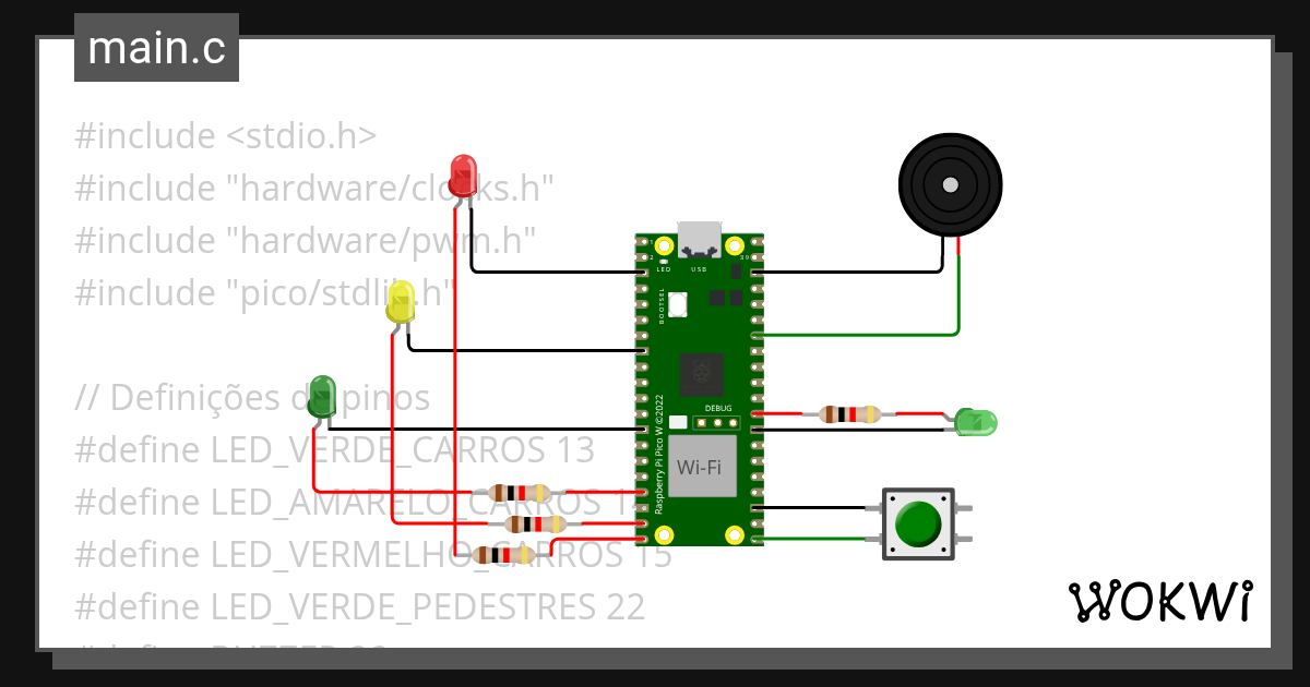 semaforo embarca - Wokwi ESP32, STM32, Arduino Simulator