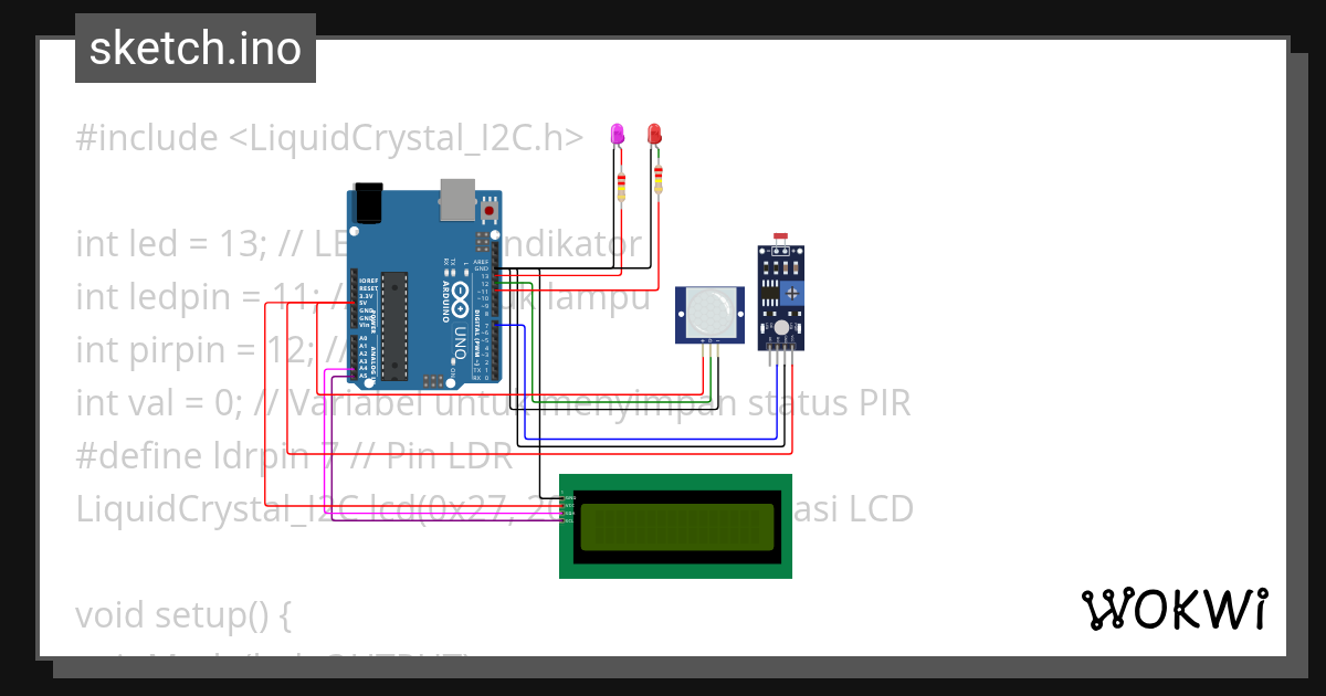 PROJECT LAMPU KM OTOMATIS SILVIA - Wokwi ESP32, STM32, Arduino Simulator