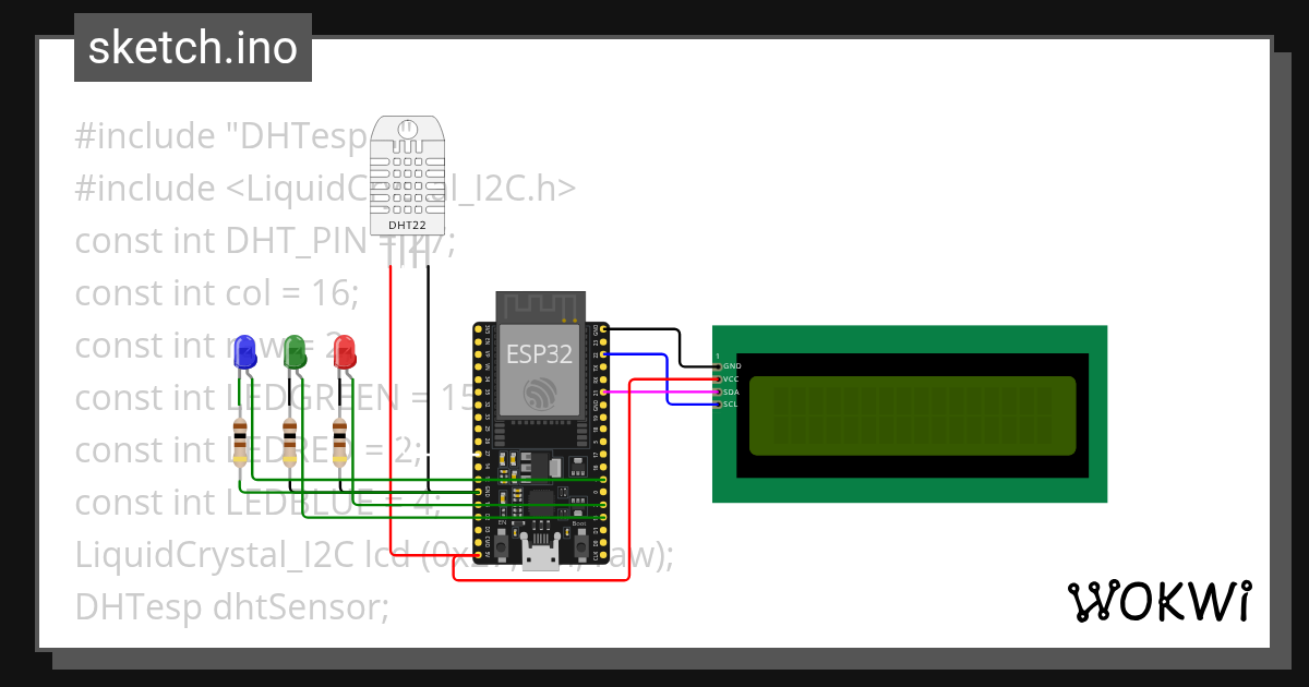 Project Sensor Suhu 1 - Wokwi ESP32, STM32, Arduino Simulator