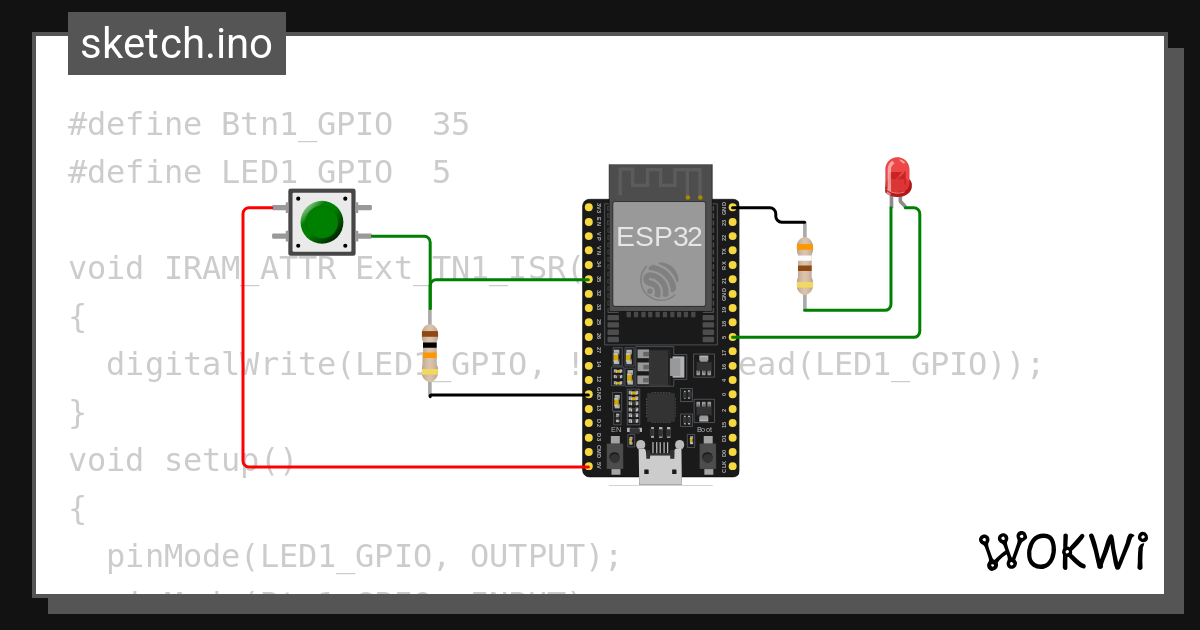 Led Blinking Wokwi Esp32 Stm32 Arduino Simulator 4531