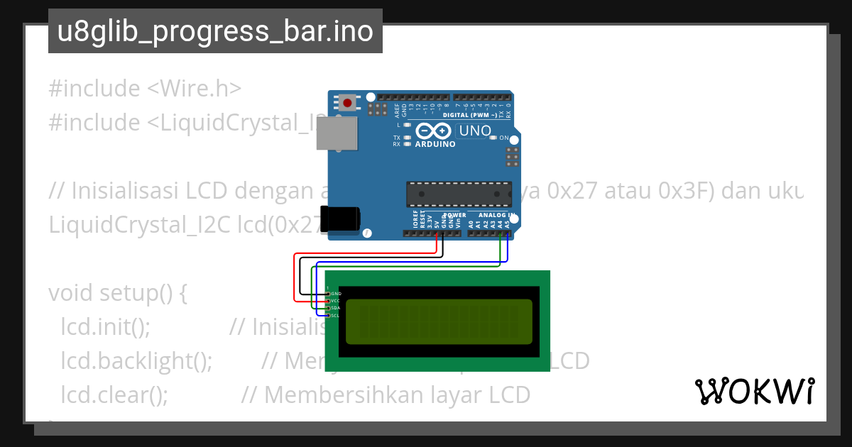 lcd 16x2 Tulisan Berjalan - Wokwi ESP32, STM32, Arduino Simulator lcd 16x2 Tulisan Berjalan - Wokwi ESP32, STM32, Arduino Simulator