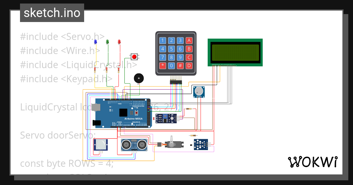 Group Project Door Security - Wokwi ESP32, STM32, Arduino Simulator