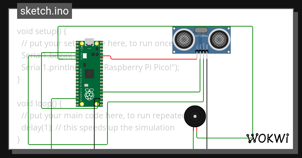 Distance Wokwi Esp32 Stm32 Arduino Simulator