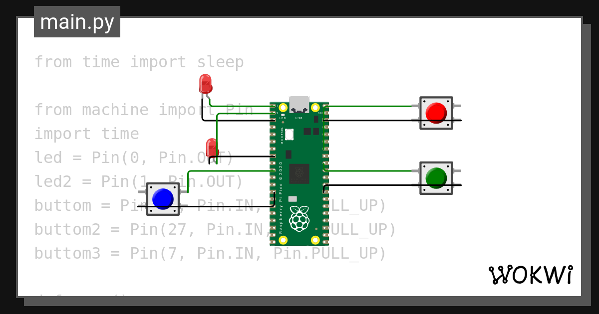 Blink Sluk Med Knap Wokwi Esp32 Stm32 Arduino Simulator 0394