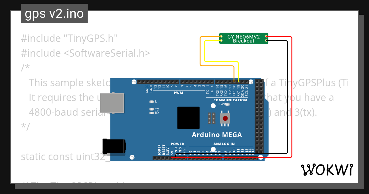 GY-NEO6MV2 GPS V3 Copy - Wokwi ESP32, STM32, Arduino Simulator