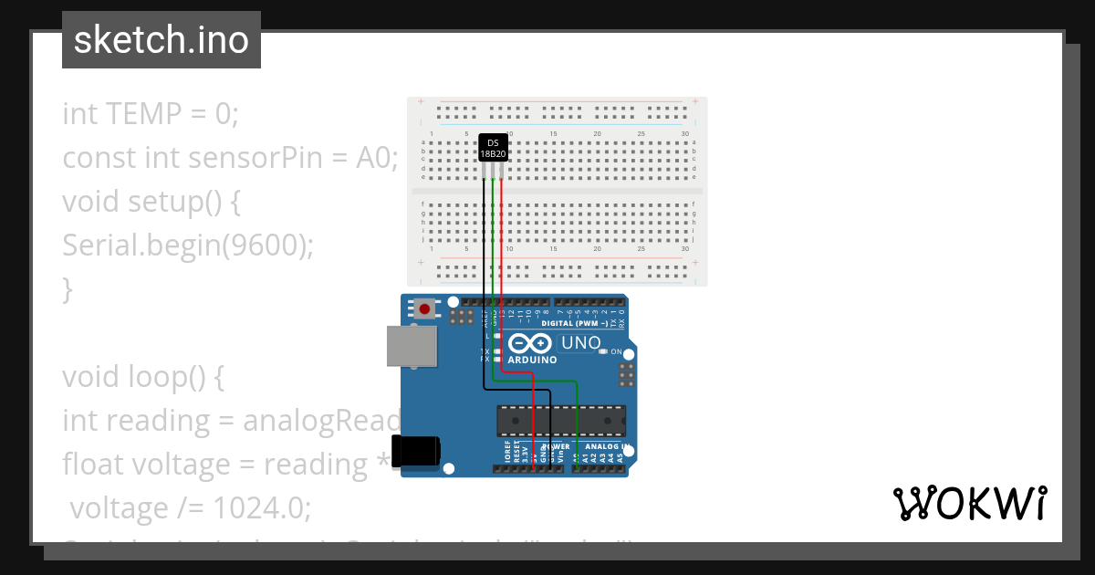 Temperature Wokwi Esp32 Stm32 Arduino Simulator