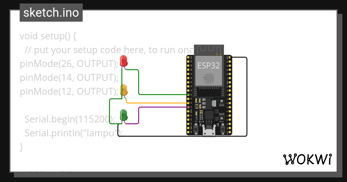Wokwi - Online ESP32, STM32, Arduino Simulator