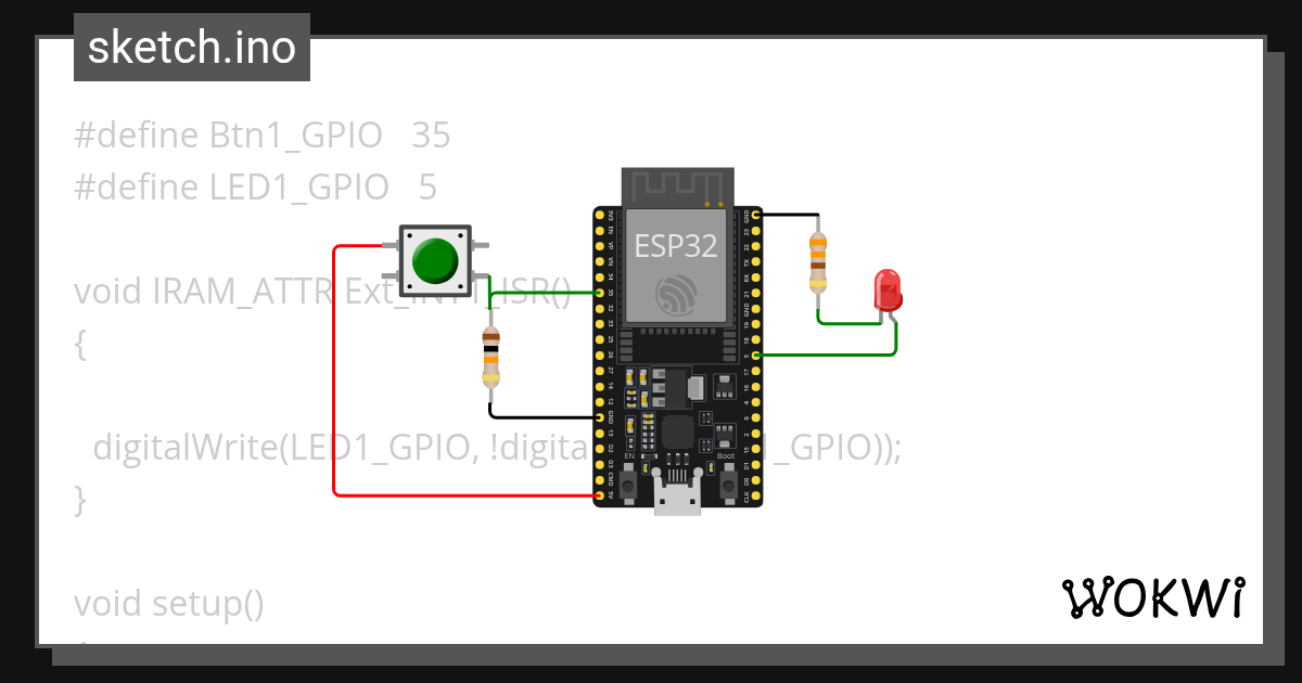 Skill Experiment 2-ESP32 Interrupt Copy - Wokwi ESP32, STM32, Arduino ... Skill Experiment 2-ESP32 Interrupt Copy - Wokwi ESP32, STM32, Arduino ...