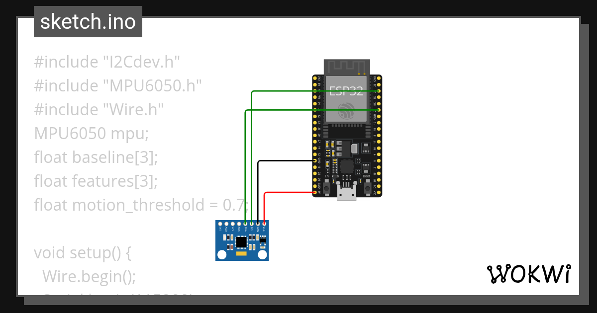 Mpu 6050 Wokwi Esp32 Stm32 Arduino Simulator 