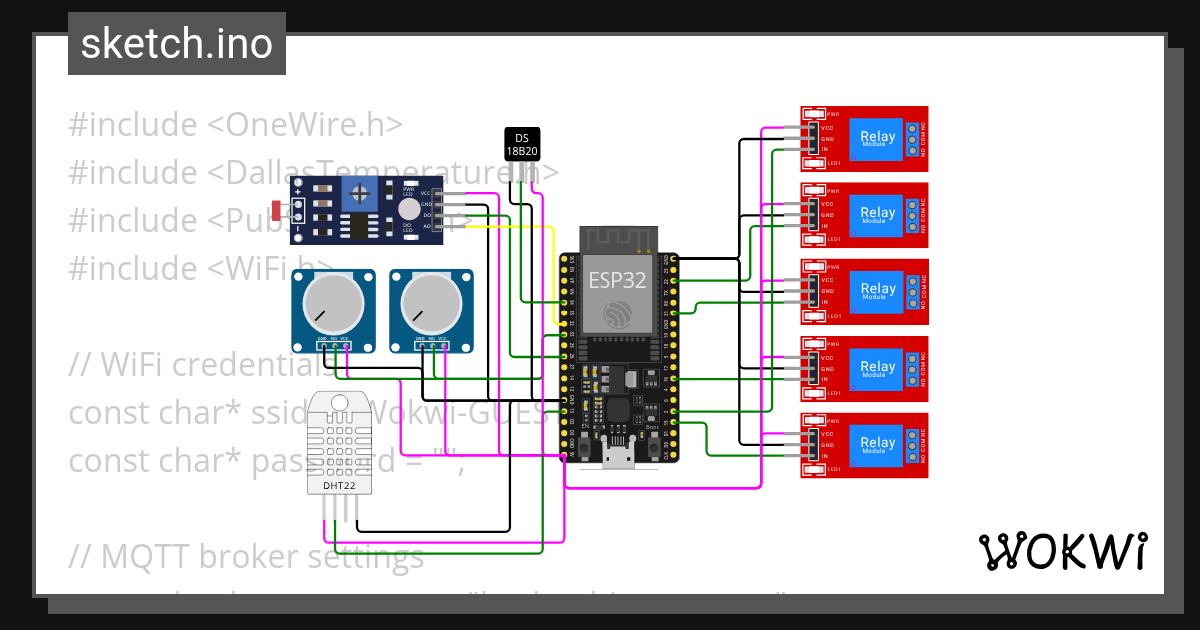 IOT - Wokwi ESP32, STM32, Arduino Simulator