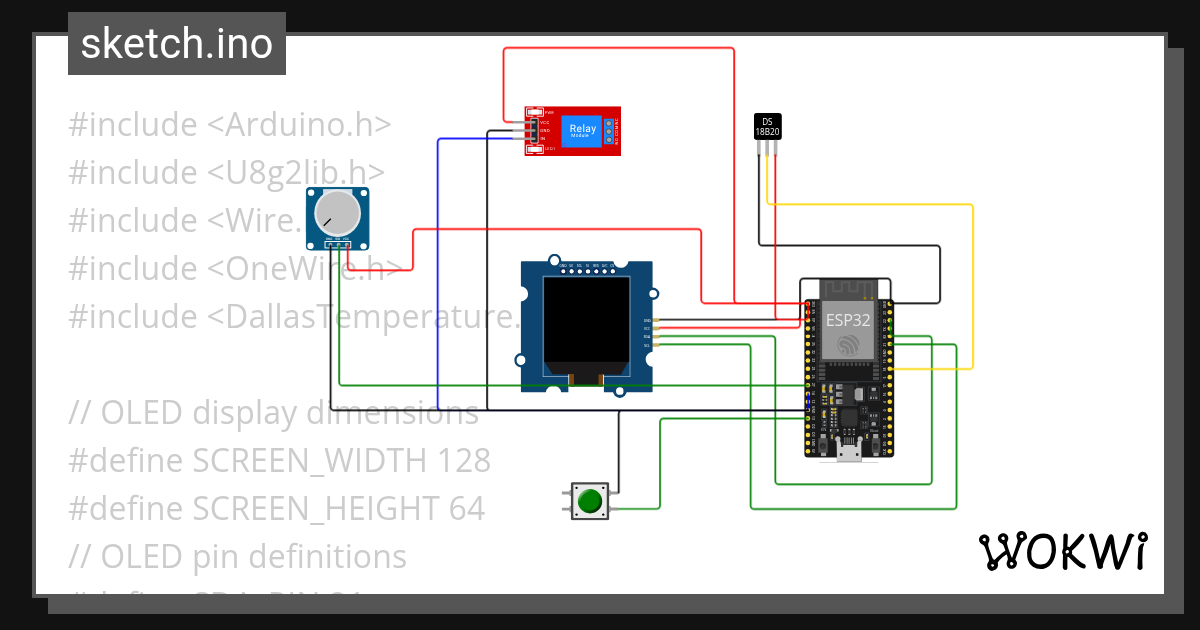 Thermostaat - Wokwi ESP32, STM32, Arduino Simulator