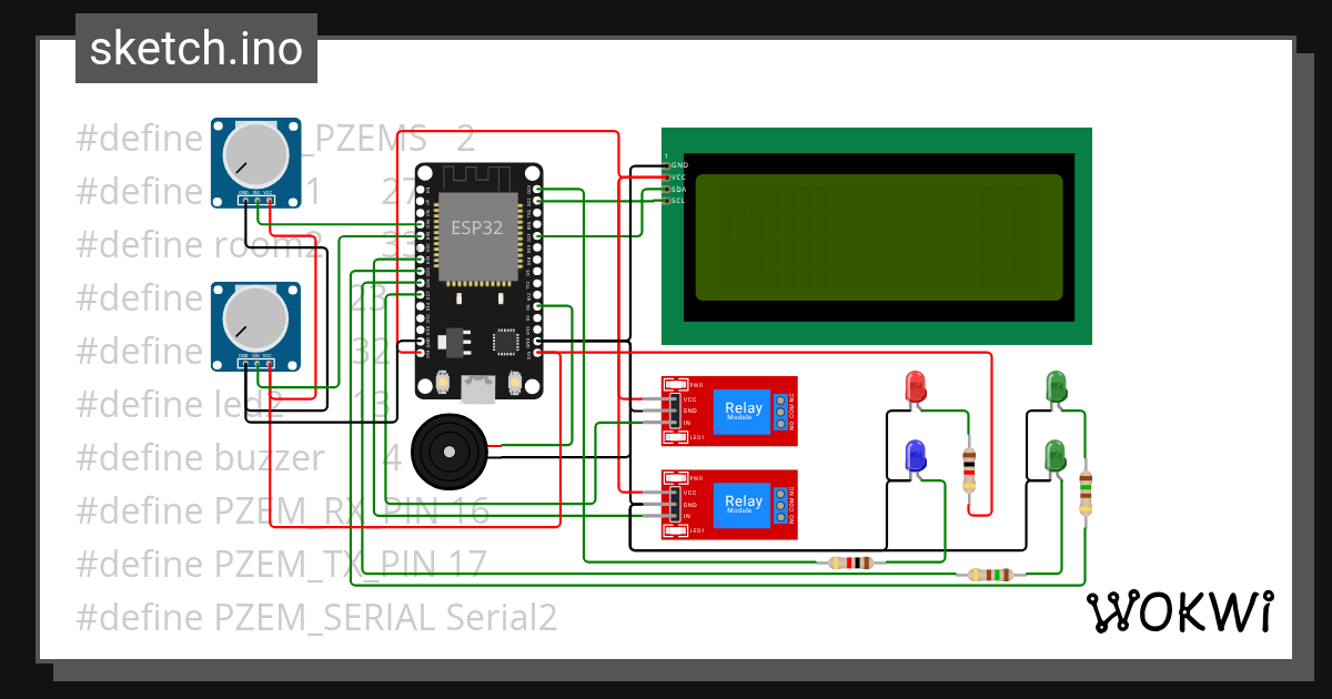 ELECTRIC ENERGY MONITORING - Wokwi ESP32, STM32, Arduino Simulator