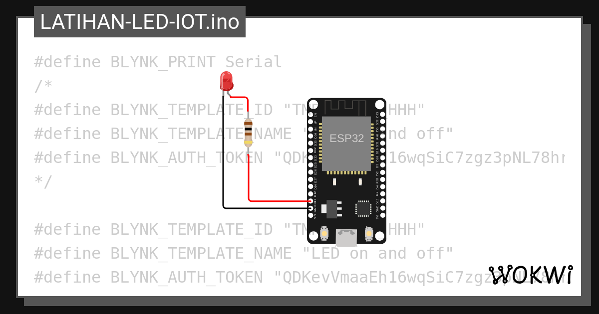 Blynk 1 Led Dec 2024 Wokwi Esp32 Stm32 Arduino Simulator 2551