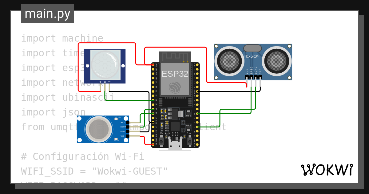 Sensor Ultrasonido Wokwi Esp32 Stm32 Arduino Simulator 3236